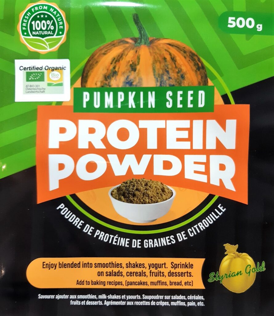 Protein Powder CERTIFIED ORGANIC – 500 g (Pack of 6 pouches) - Styrian ...